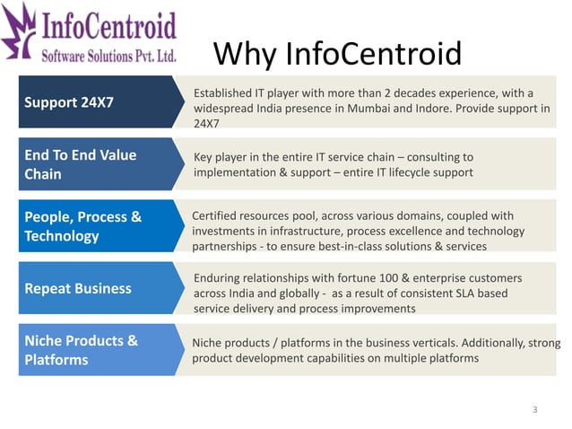 InfoCentroid Software Solutions Pvt. Ltd.| InfoCentroid | PPT