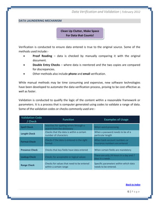 Data Verification | PDF