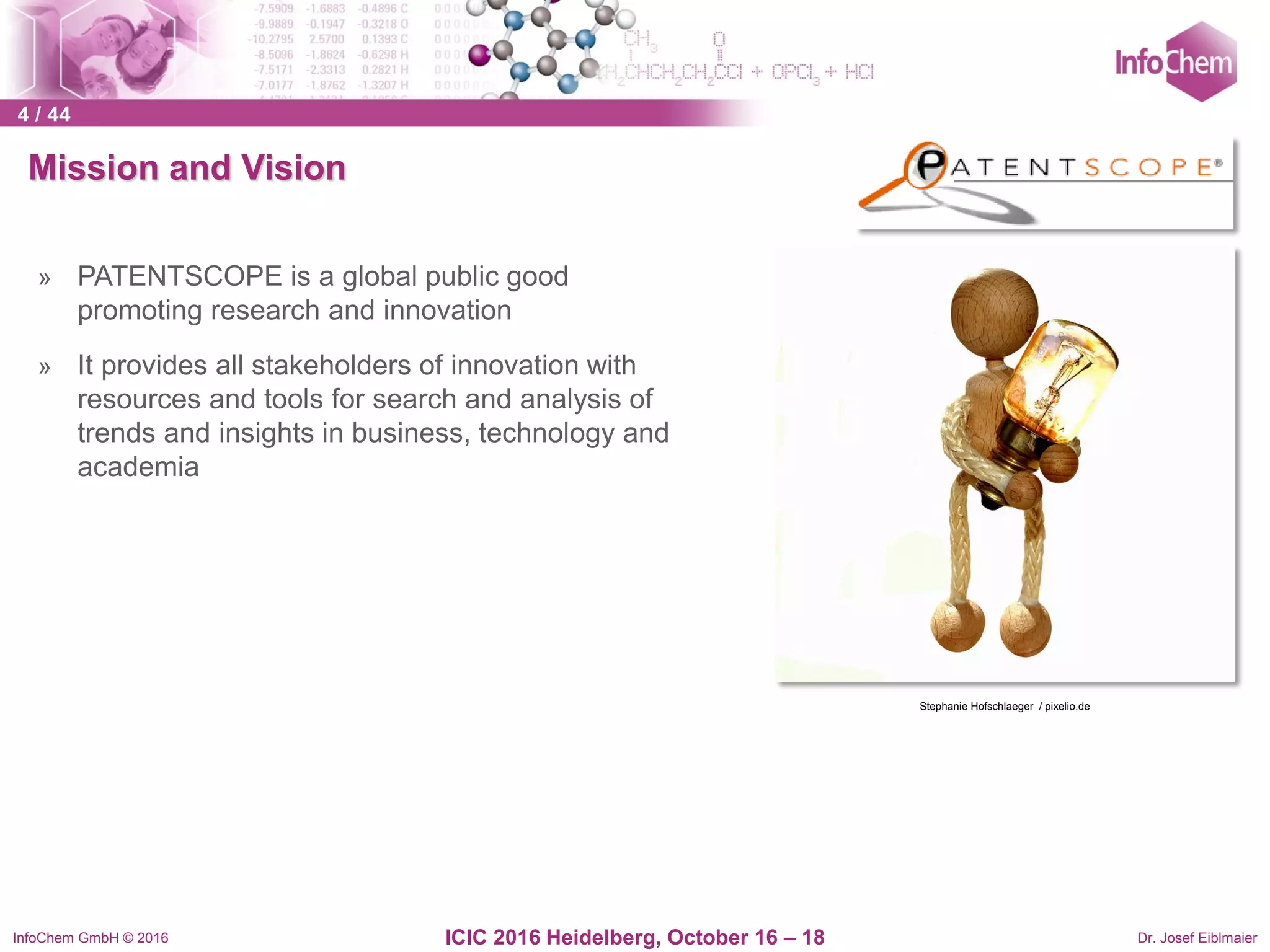 The Addition of Chemical Search Capabilities to PATENTSCOPE: Turning a ...