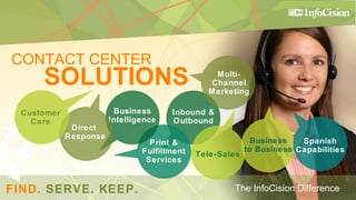 InfoCision - FIND SERVE and KEEP Your High-value Customers for Life | PPT