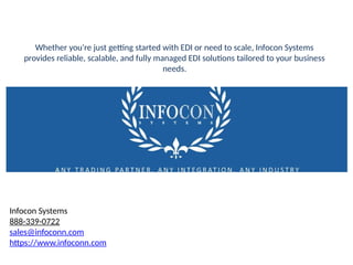 Infocon Systems - Best EDI Solution Provider | PPT
