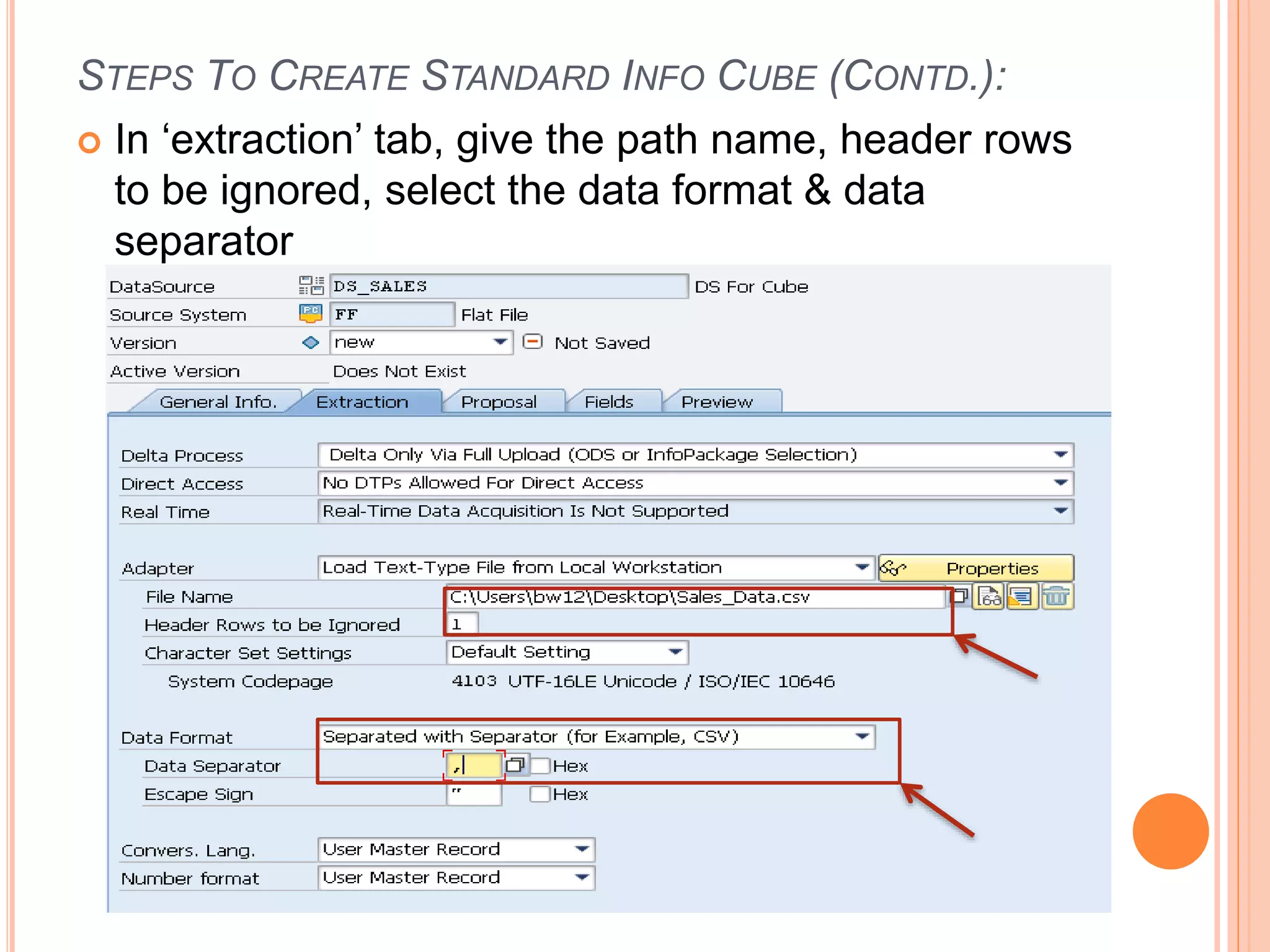 SAP BW - Info cube | PPTX