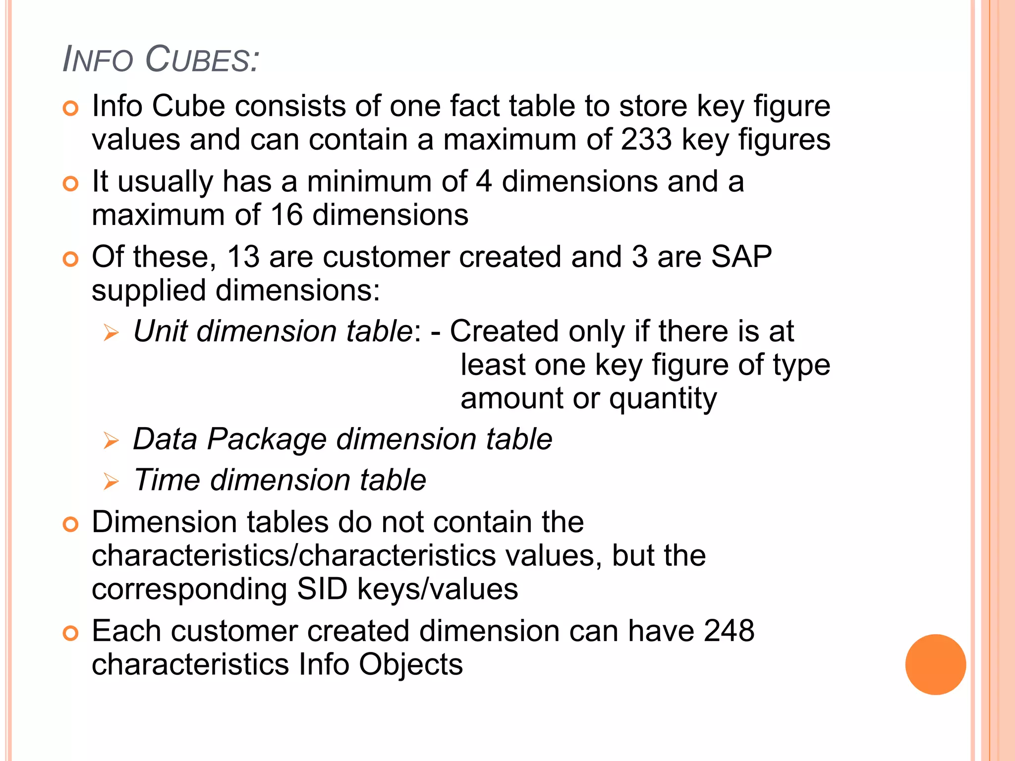 SAP BW - Info cube | PPTX