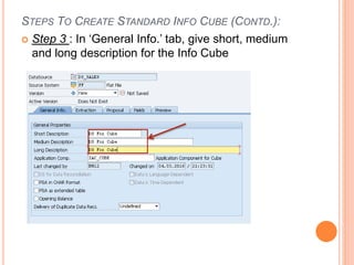 SAP BW - Info cube | PPTX