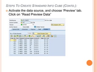 SAP BW - Info cube | PPTX