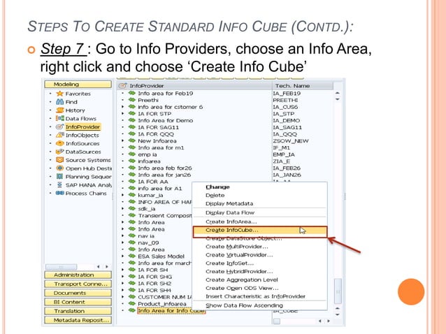 SAP BW - Info cube | PPTX