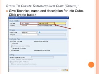 SAP BW - Info cube | PPTX
