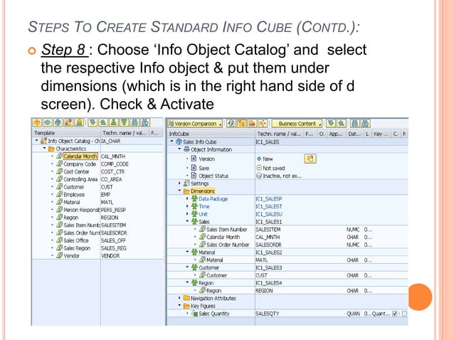 SAP BW - Info cube | PPTX