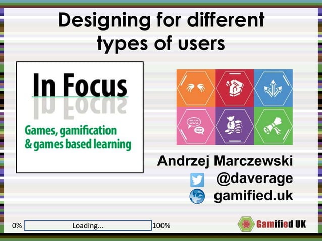 Gamification User Types presentation for InFocus | PPTX