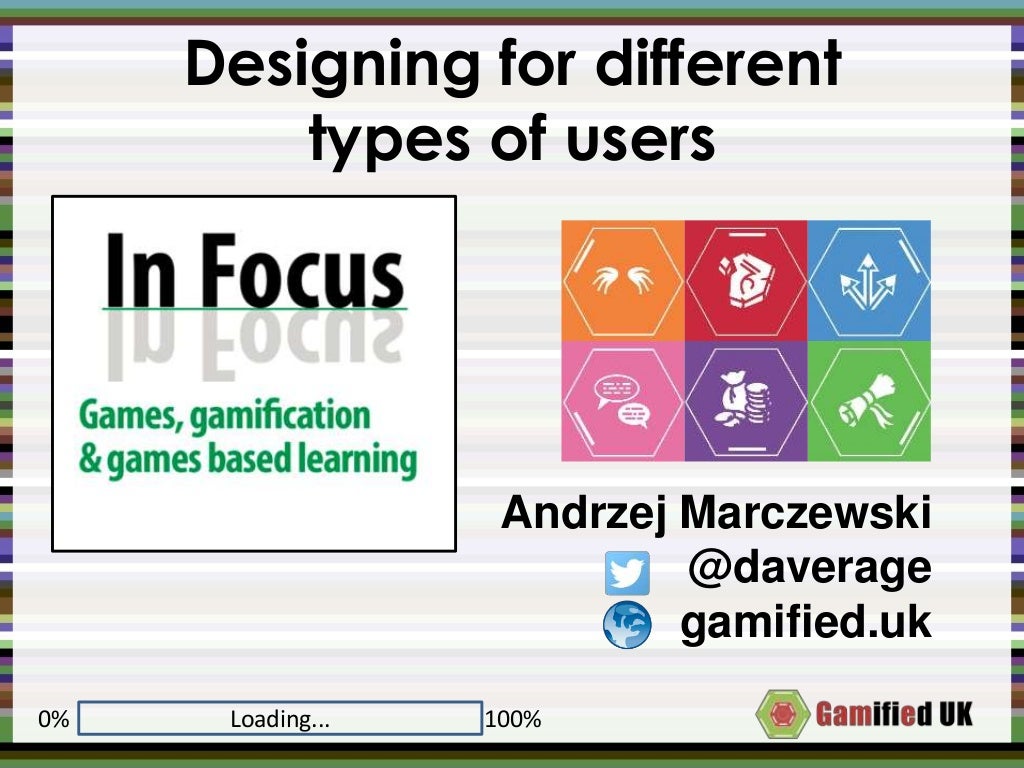 Gamification User Types presentation for InFocus