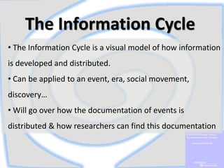 The Information Cycle... | PPTX