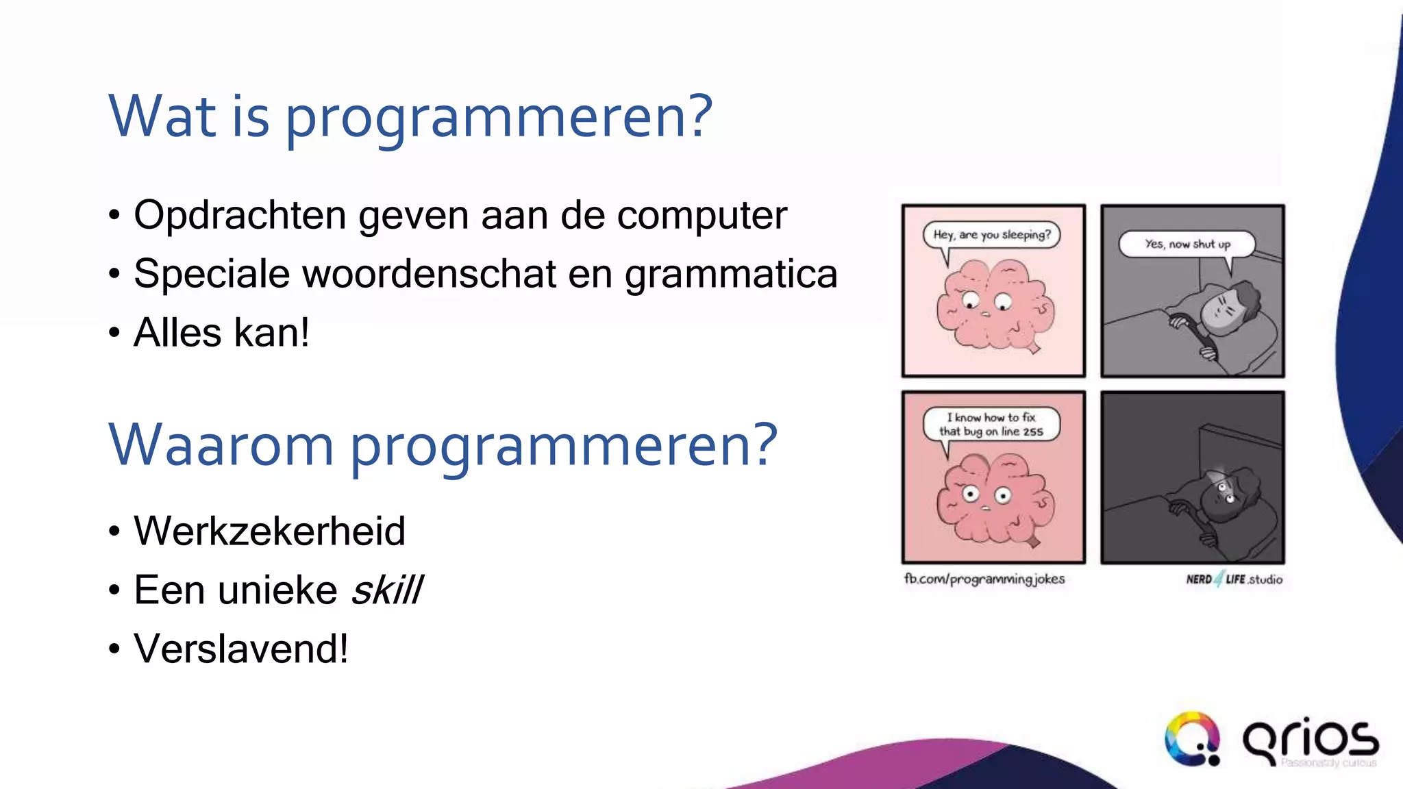 Infodag ict programmeren | PPT