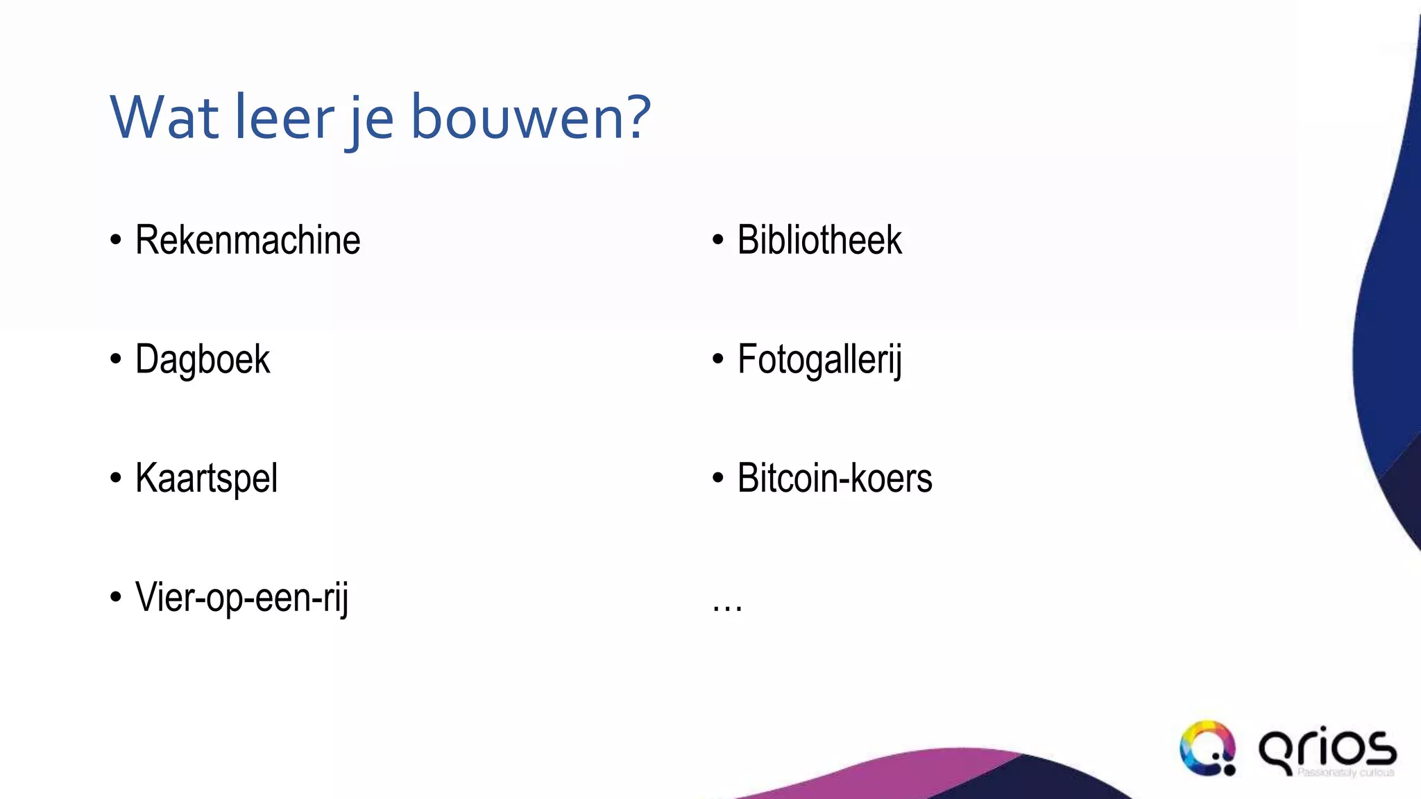 Infodag ict programmeren | PPT