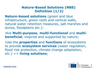 Nature based solutions for urban and territorial resilience | PPT ...