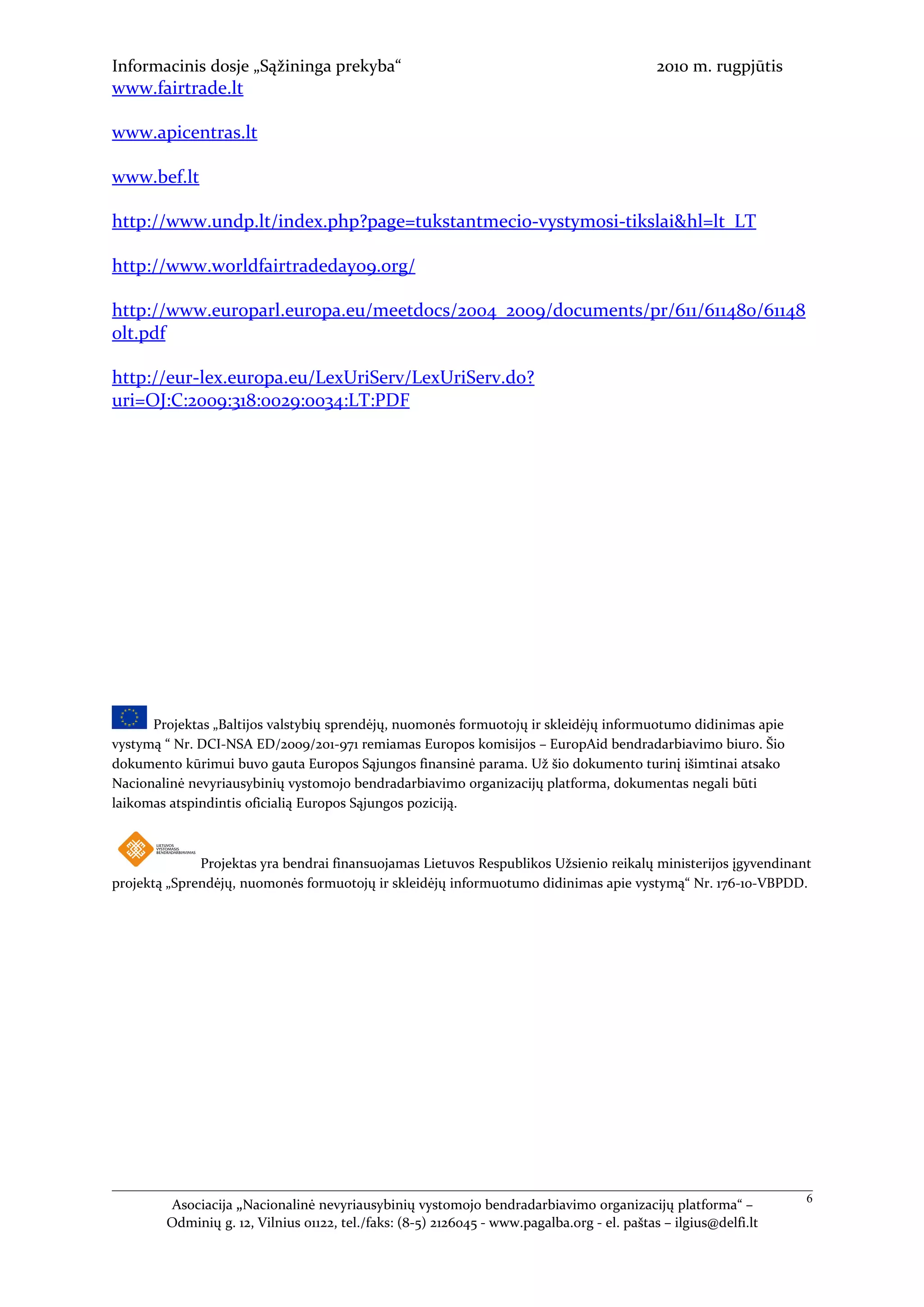 Sazininga prekyba - fair trade | PDF