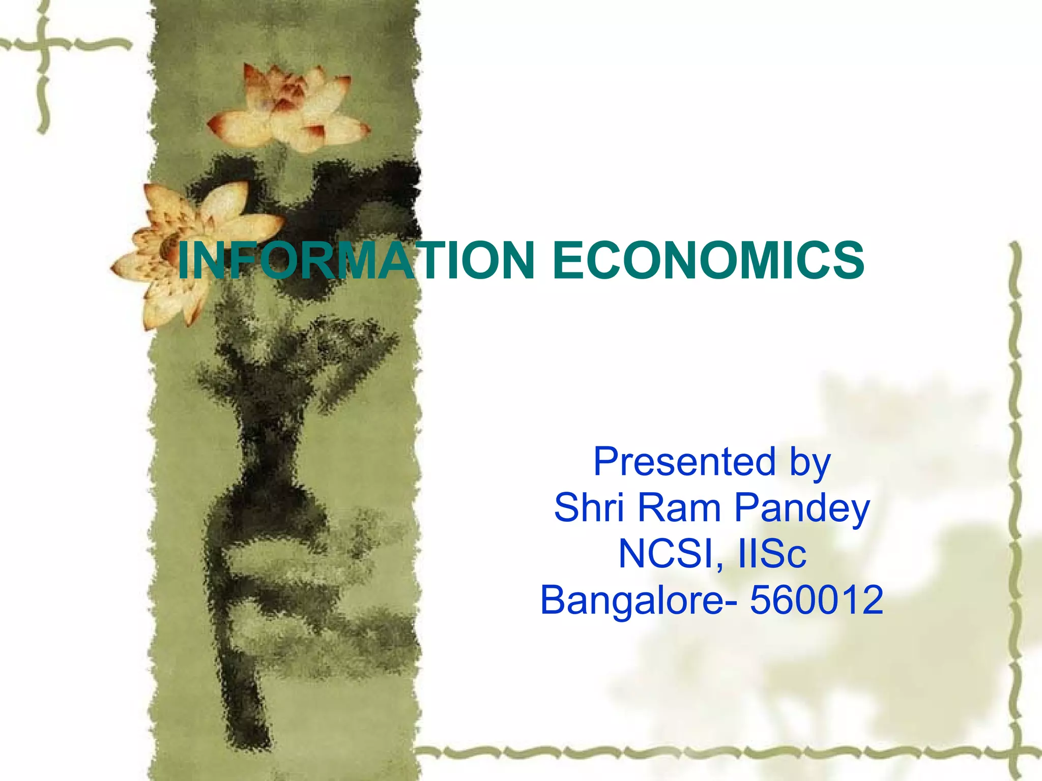 Information economics | PPT