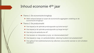 Economie in EW en BW | PPTX