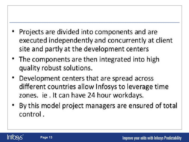 Infosys | PPTX | Business | Business and Finance