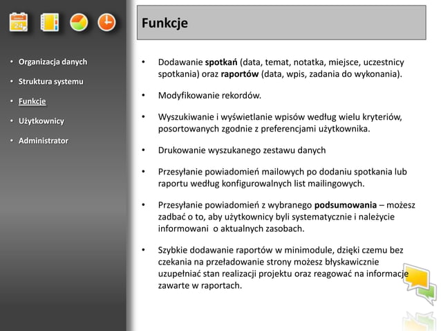 infoFLOW - struktura systemu i funkcje | PPT