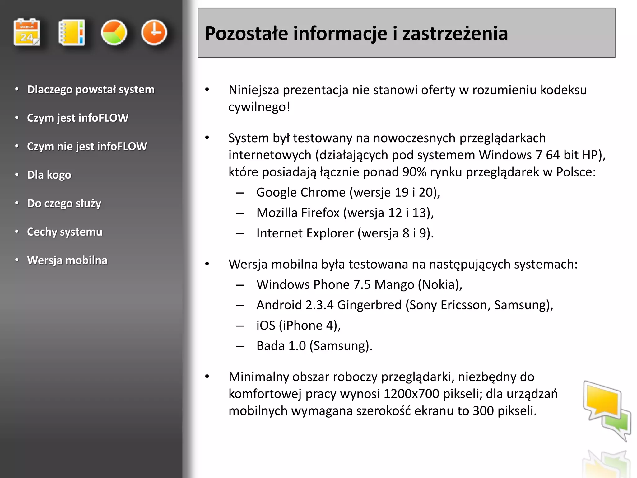 InfoFLOW - co to jest i dla kogo | PPT