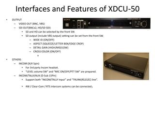 Info for extension units for ex series | PPTX