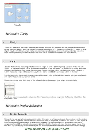 Loose Moissanite Gemstones for Jewelry | PDF