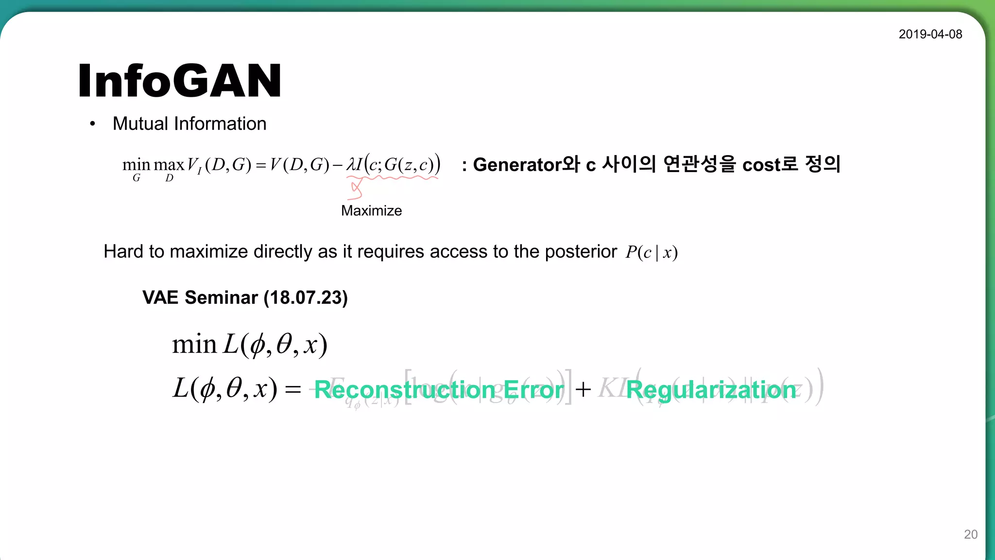 InfoGAN : Interpretable Representation Learning by Information Maximizing Generative Adversarial ...