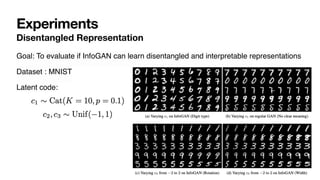 InfoGAN: Interpretable Representation Learning by Information Maximizing Generative Adversarial ...