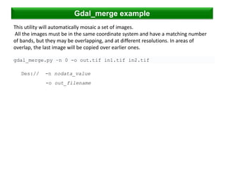 Info gdal 20150915 | PPT