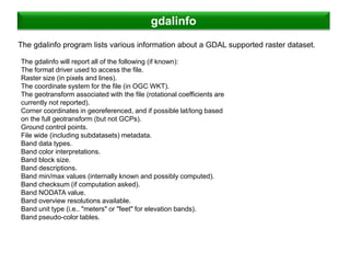 Info gdal 20150915 | PPT