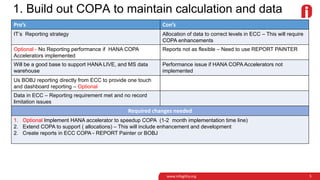 COPA reporting challenges and HANA | PPTX