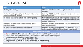 COPA reporting challenges and HANA | PPTX