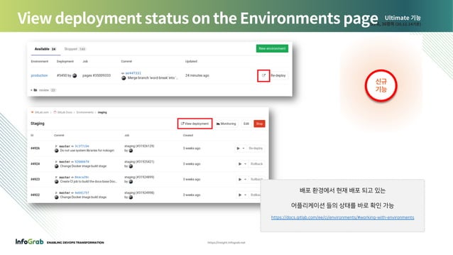 GitLab Ultimate 라이선스 기능소개 - 인포그랩 | PDF