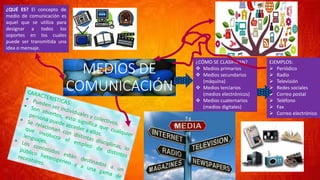 Infografia medios de comunicacion | PPTX