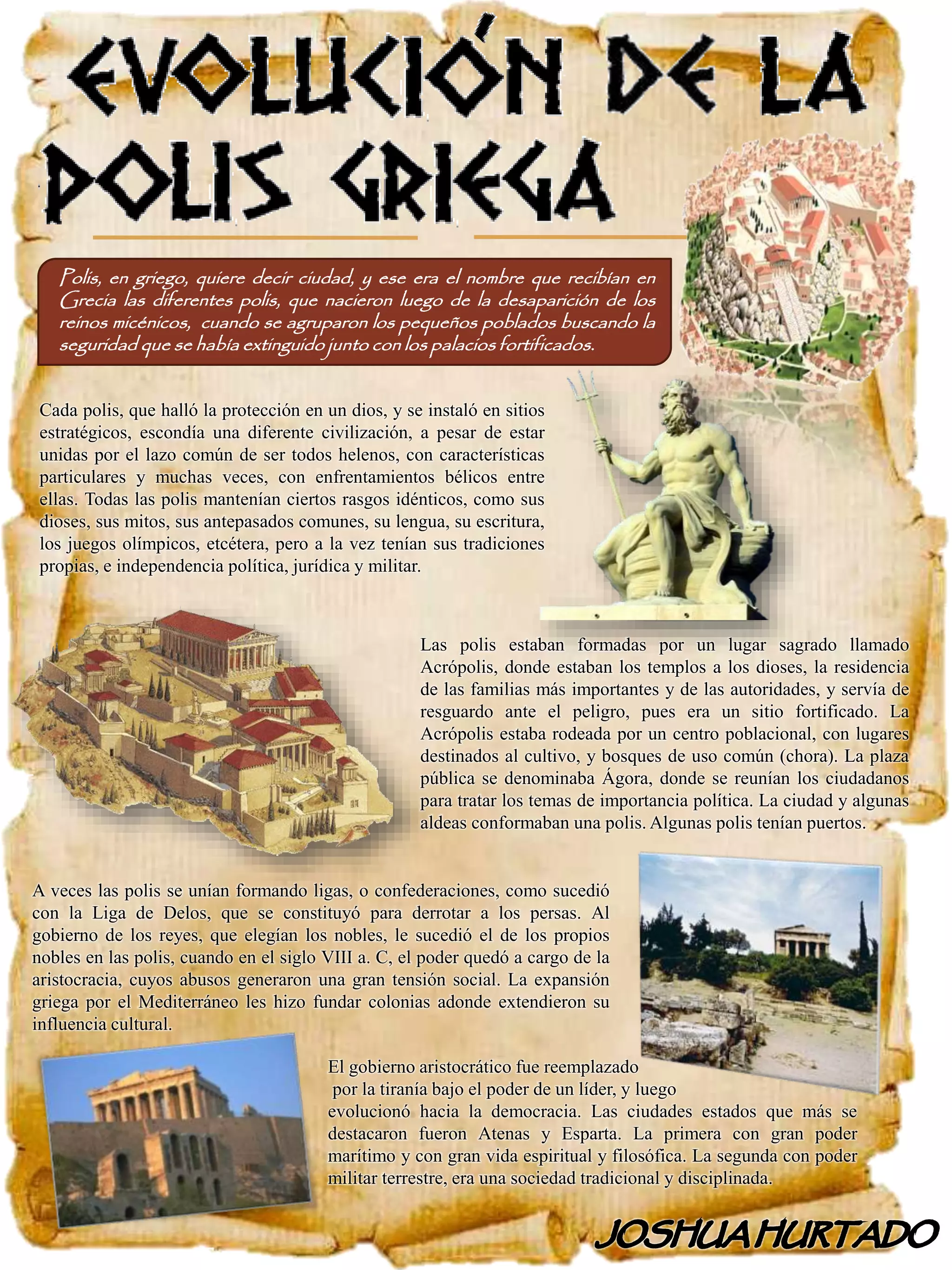 Infografia de la evolucion de la polis griega | PPTX