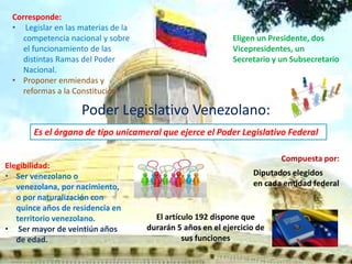 Infografias poderes publicos en Venezuela | PPTX