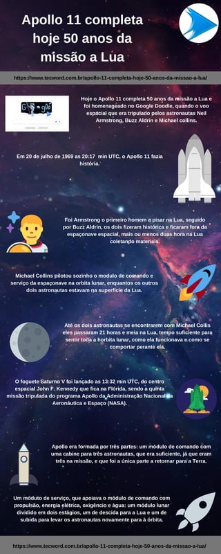 Apollo 11 completa hoje 50 anos da missão a Lua | PDF | Science