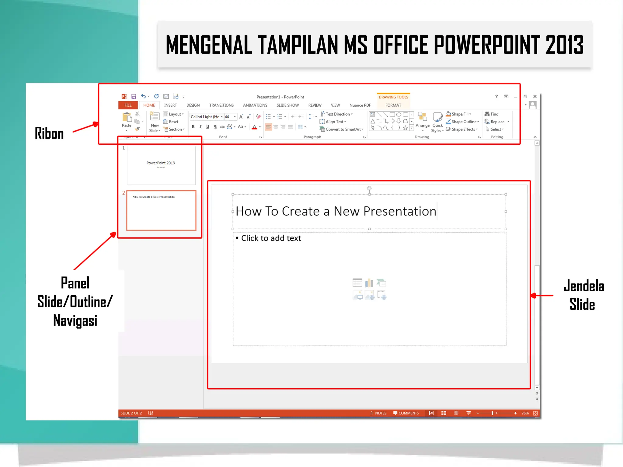 Infografis dengan aplikasi MS. PPT 2013.pptx