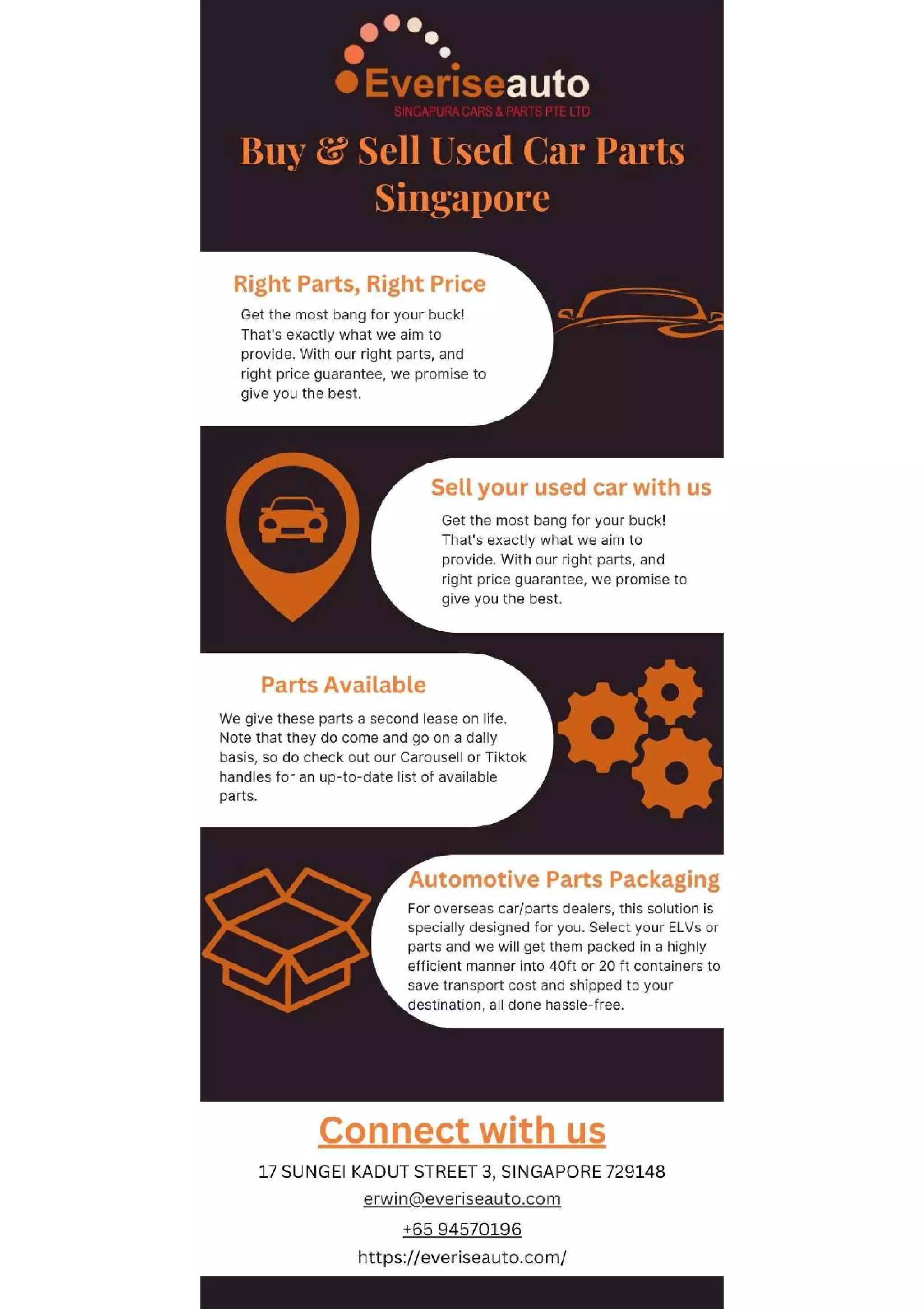 Buy & Sell Used Car Parts Singapore | PDF