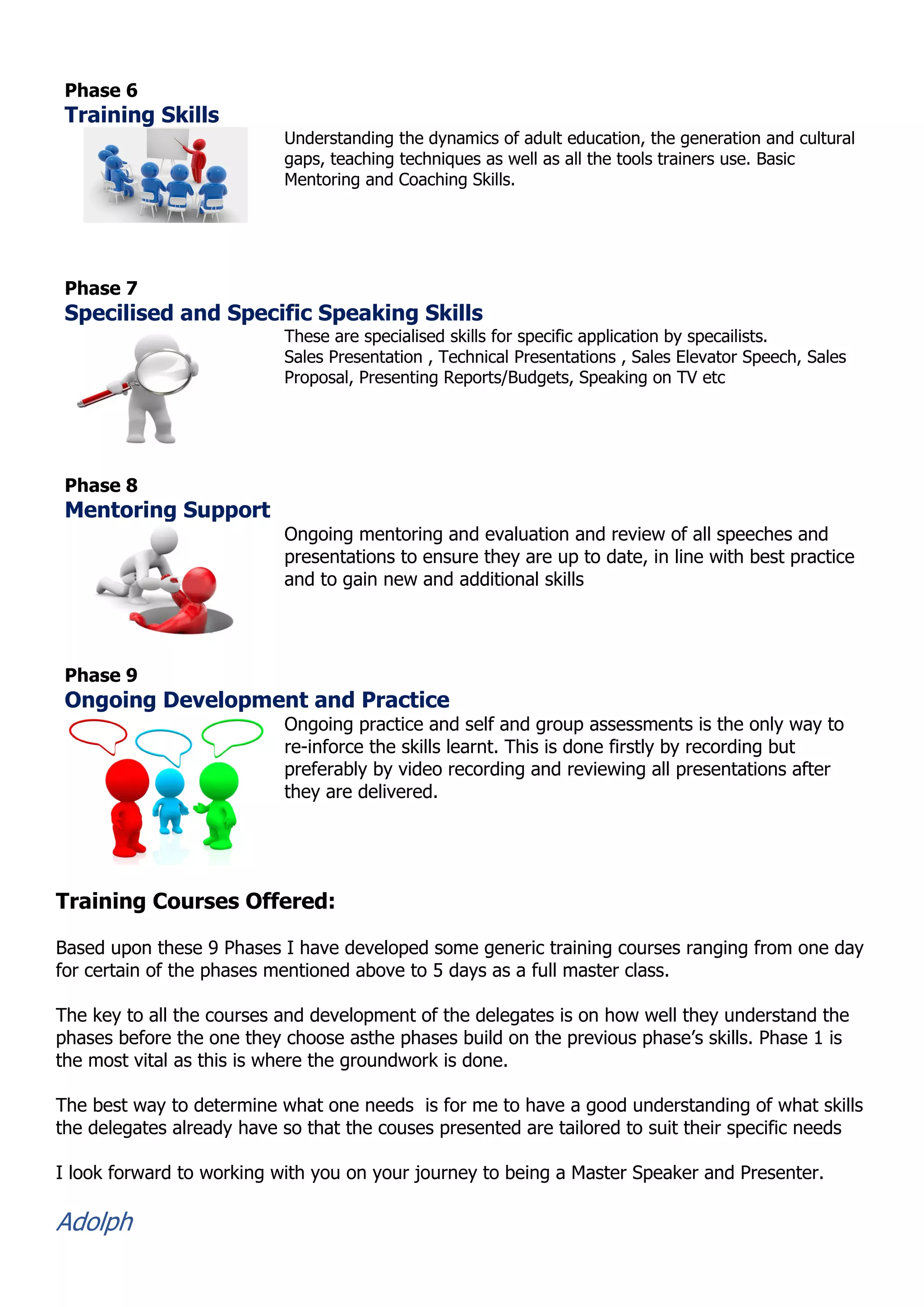 Speaking and Presenting Master Class - The 9 phases | PDF