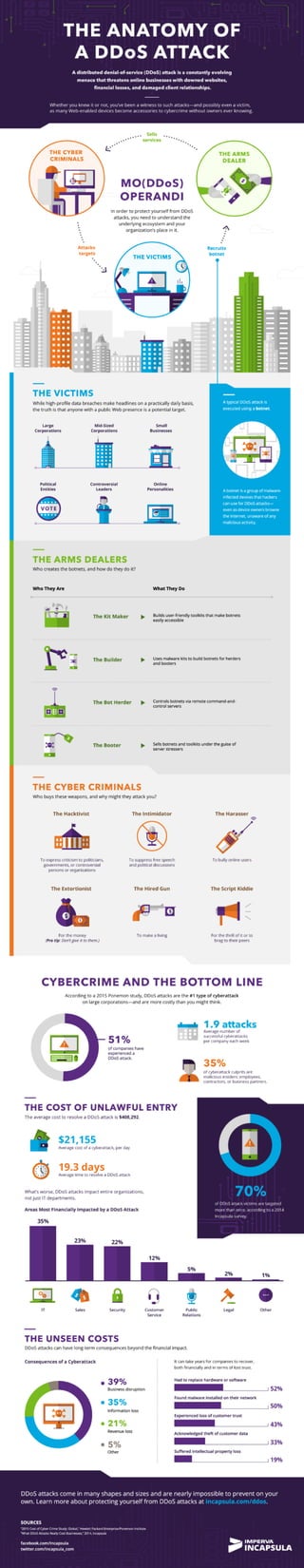 Infographic: A Anatomy of A DDoS Attack | PDF