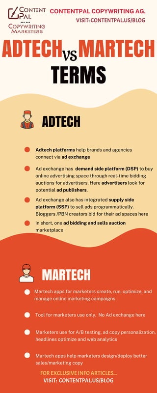 Infographic --Adtech vs Martech -CONTENTPAL --Newsletter | PDF