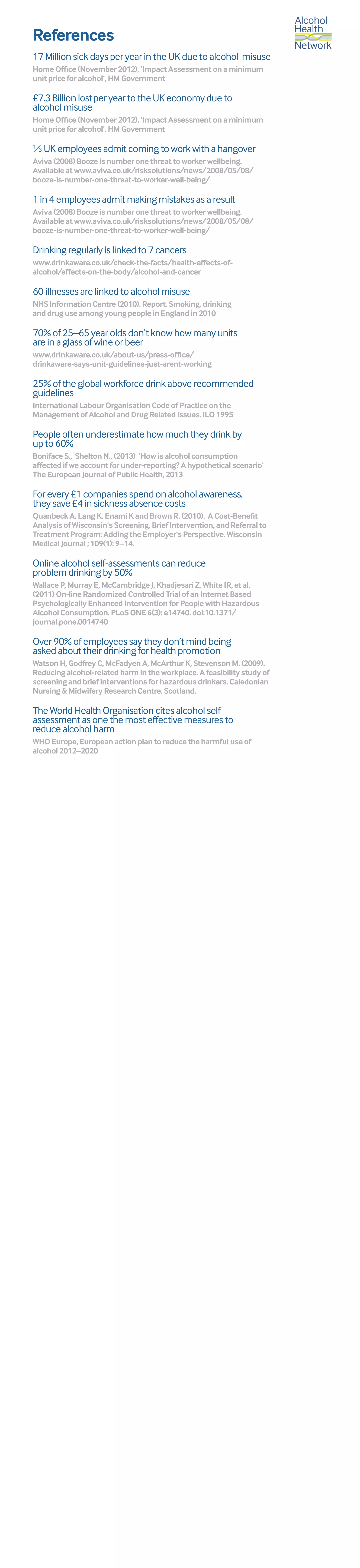 Promoting Alcohol Awareness in the Workplace - Infographic | PDF