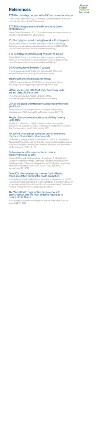 Promoting Alcohol Awareness in the Workplace - Infographic | PDF