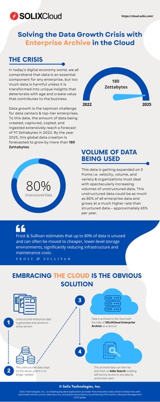 Infographic - Solving the Data Growth Crisis with Enterprise Archive in ...