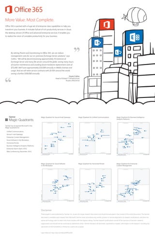 Value of Microsoft Office 365 Poster | PDF