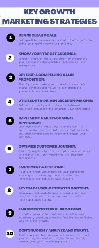 Key Growth Marketing Strategies | PDF