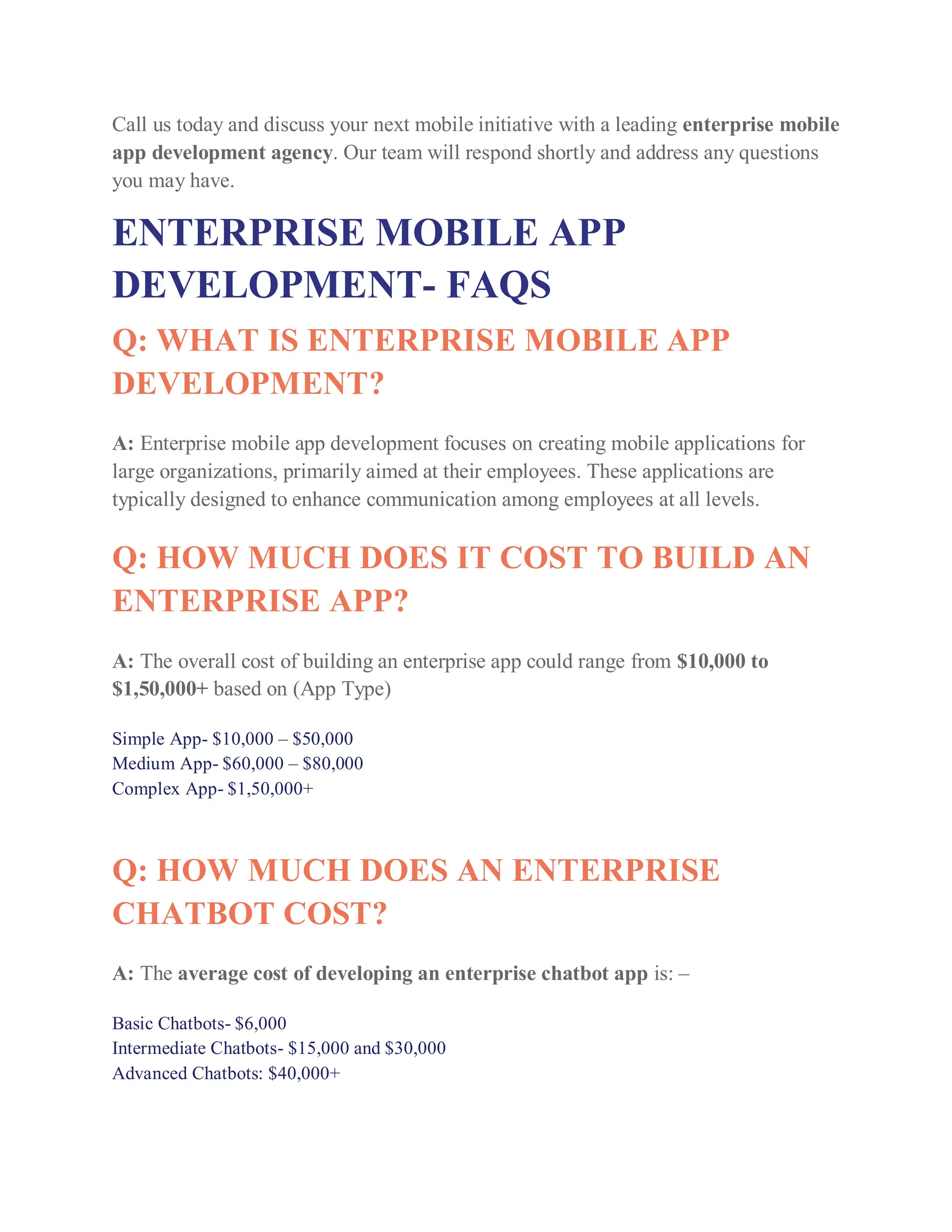 Infographic: Enterprise Mobile App Development: Step-by-step Guide ...