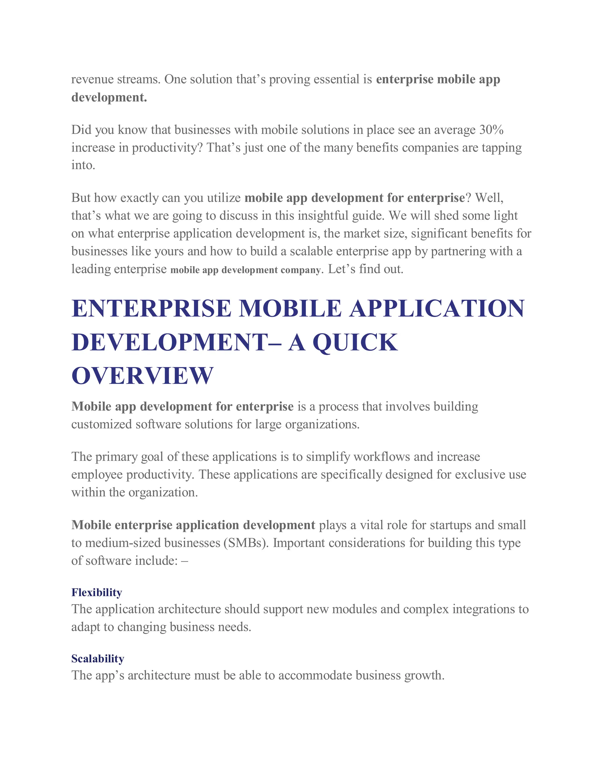 Infographic: Enterprise Mobile App Development: Step-by-step Guide (2025) | PDF