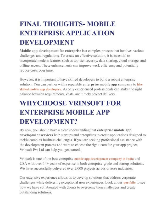 Infographic: Enterprise Mobile App Development: Step-by-step Guide ...